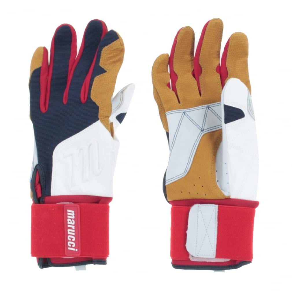 Marucci mens Leather Wrap,Protection Batting GloveA, Adult Small US