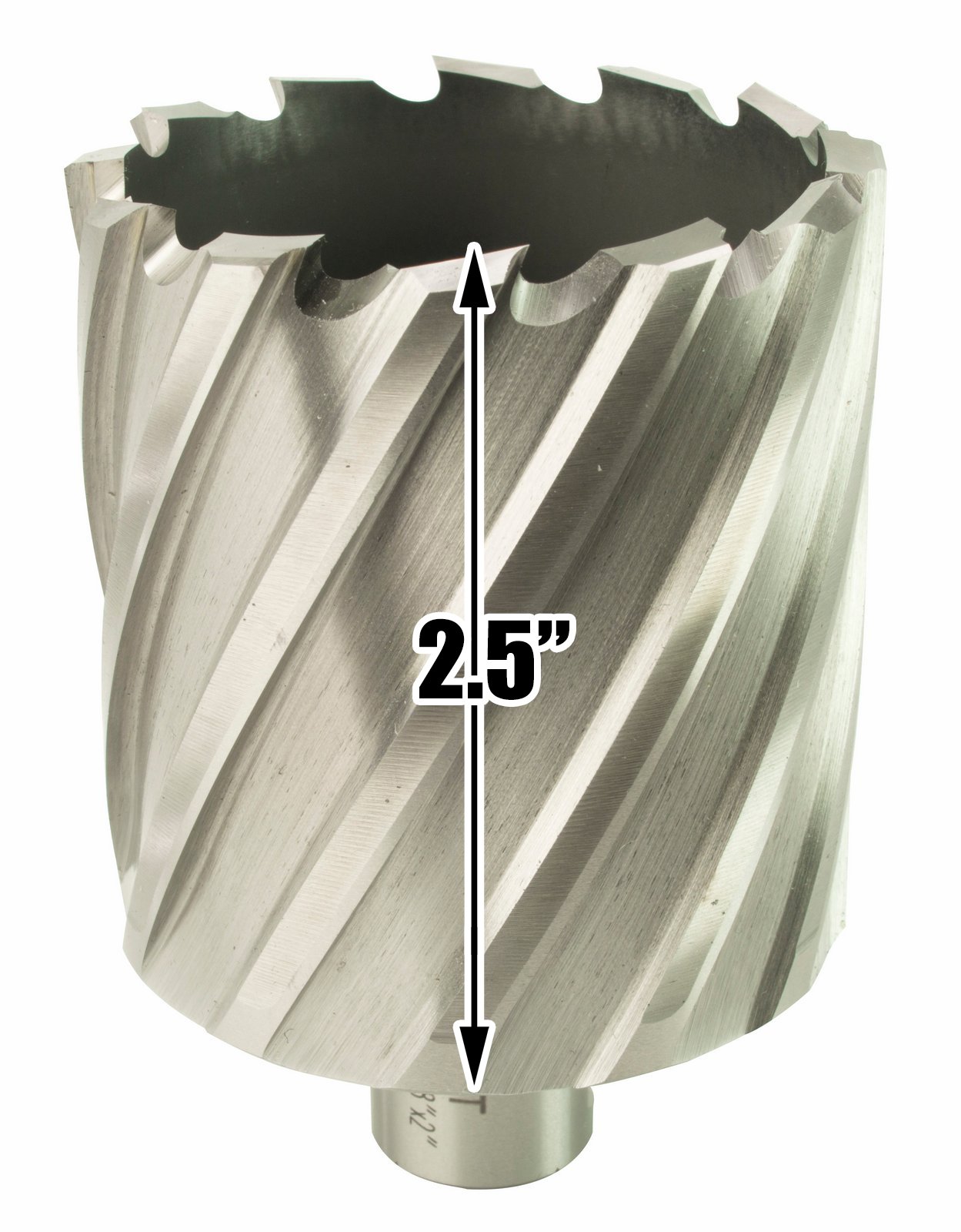 Steel Dragon Tools 2-3/8" x 2" High Speed Steel Annular Cutter with 3/4" Weldon Shank