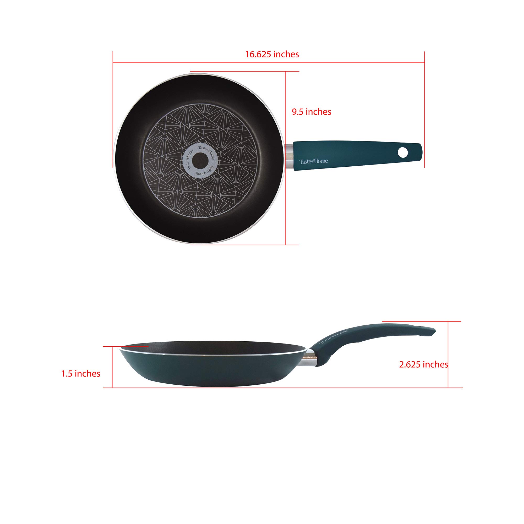 Range Kleen Taste of Home® 2-Piece Non-Stick Aluminum Skillets 9.5 and 11-inch