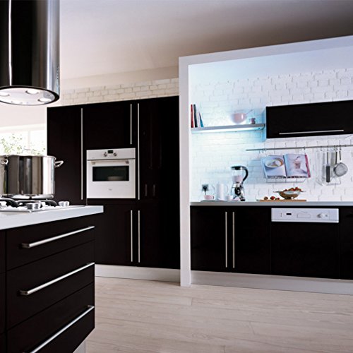 Oxdigi Black Contact Paper Decorative 24 x 196 inches for Cabinets Countertops Kitchen Glossy Glitter Self Adhesive Film Peel and Stick Waterproof Removable Wallpaper