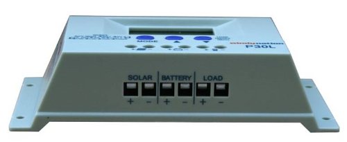 WindyNation P30L LCD 30A PWM Solar Panel Regulator Charge Controller with Digital Display and User Adjustable Settings