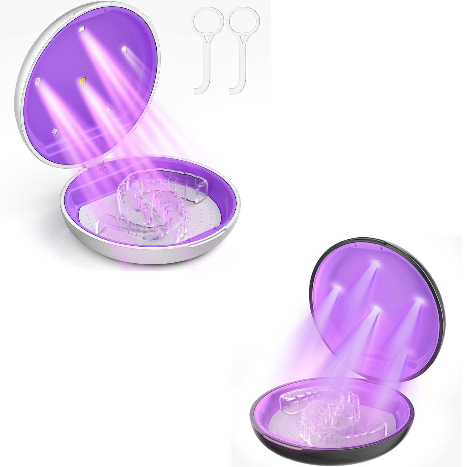 SZUS Retainer Cleaner Case for Teeth Braces, Orthodontic Mouth Guard, Night Guard, Aligner