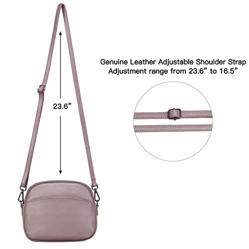 SENDEFN Leather Small Crossbody Purse Bags for Women Lightweight Dome Shoulder Handbags with Adjustable Strap
