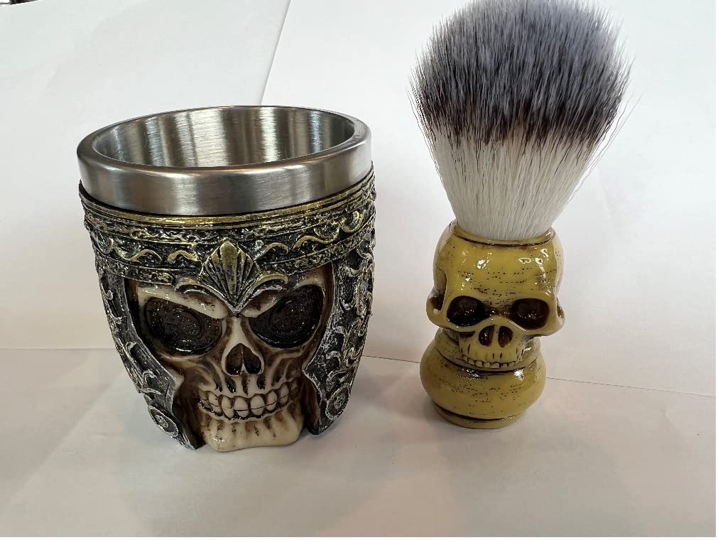 Wicked Skull Shave Bowl and Shave Brush set!
