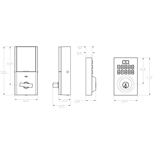 Kwikset CP913CNT-514S Kwikset 913CNT-S SmartCode Contemporary Single Cylinder Touchpad Electronic Deadbolt
