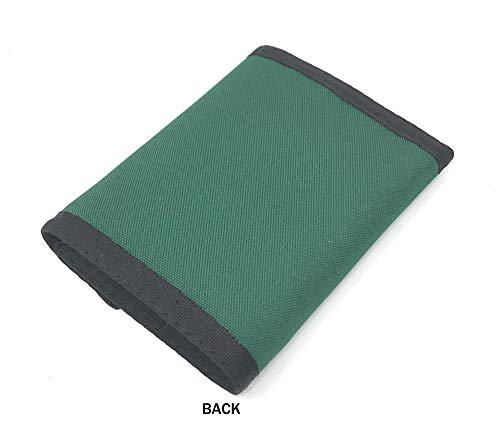 RFID California Bifold Nylon Wallet w/Inside Pocket. Hook & Loop Closures. USA