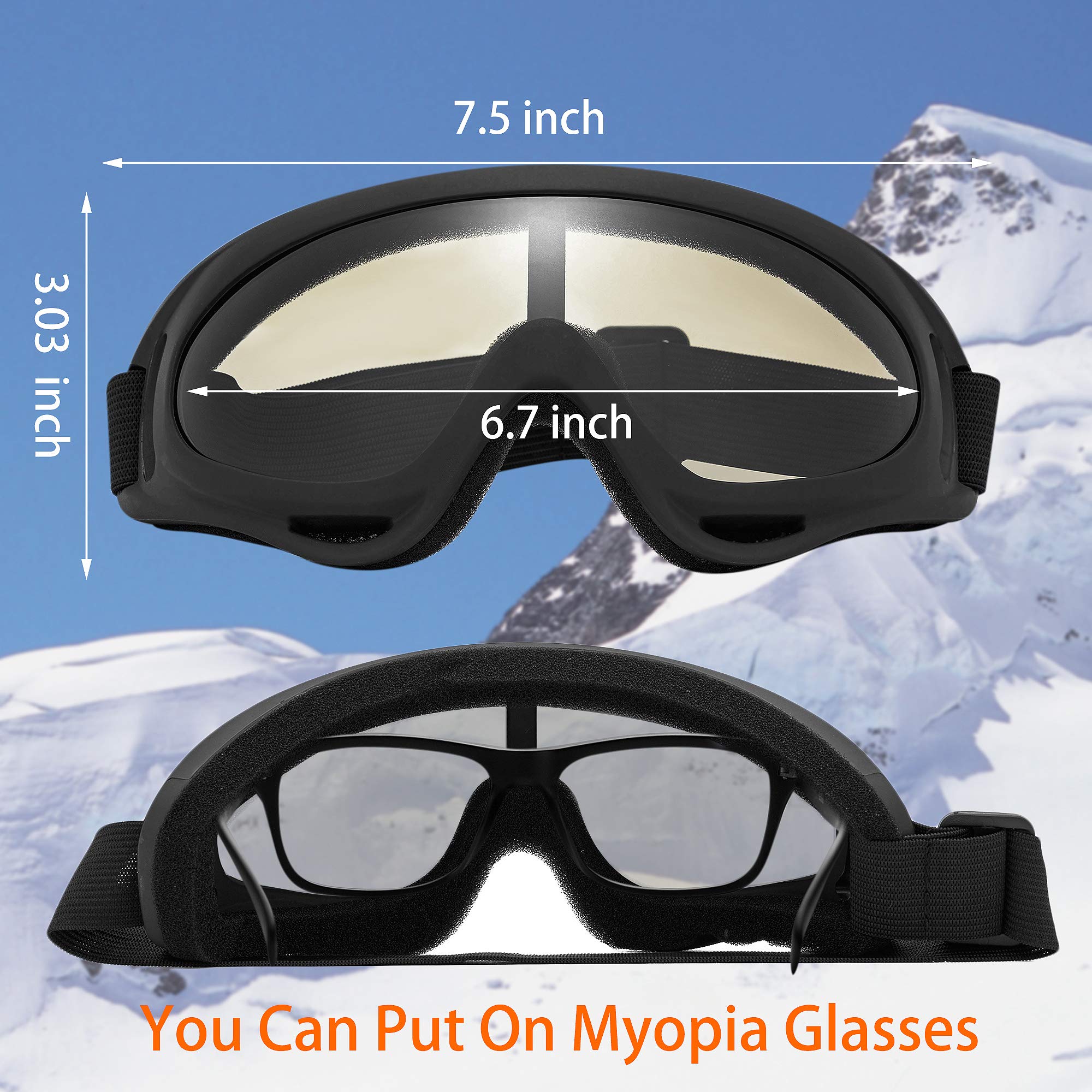 Lelinta Ski Goggles Snowboard Goggles for Men Women & Youth, Snow Goggle