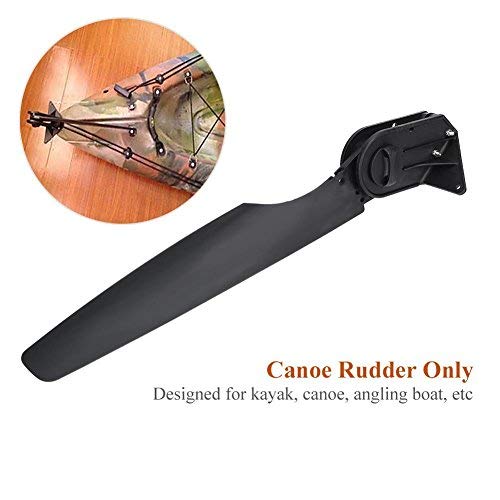 Kayak Canoe Rudder Foot Direction Control Tackle Kits Angling Boat Watercraft Recreation Water Sports Plastic Black