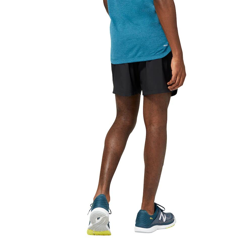 New Balance Men's Accelerate 7 Inch Short, Black, Medium