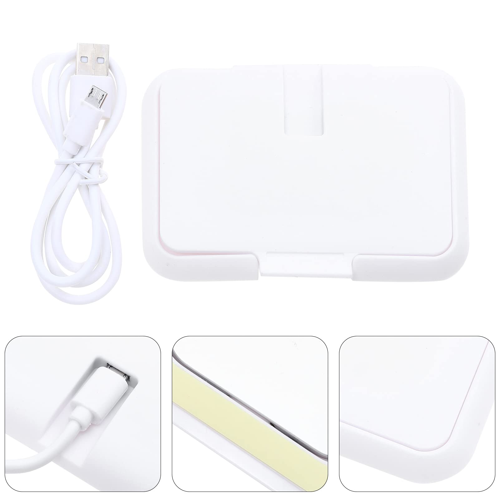 Toddmomy 2 Pcs Wipe Warmer USB Abs White Child Warm Baby