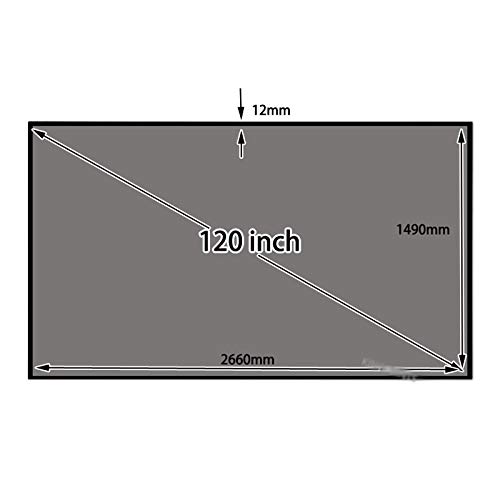 KXDTZ 120-inch 16:9 Projector Screens Black Crystal Absorbs Ambient Light ALR Screen for 3D 4K Projector