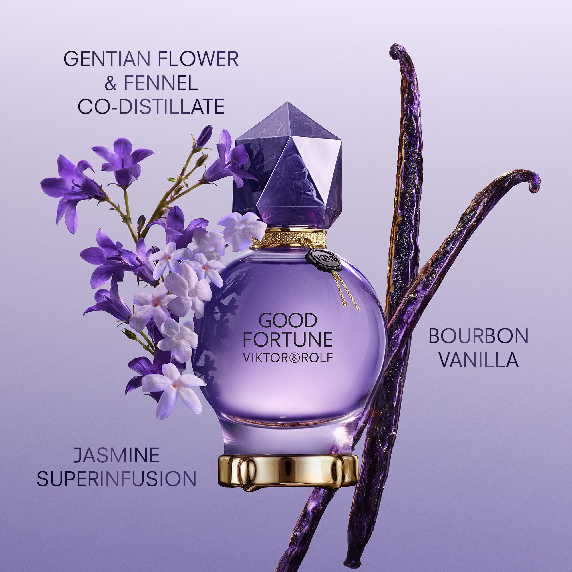 Viktor&Rolf - Good Fortune Eau de Parfum - Floral Women's Perfume - With Notes of Jasmine & Vanilla - 3 Fl Oz