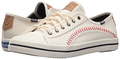 Keds Kickstart Pennant, Sneaker Womens, Cream, 8.5 Medium