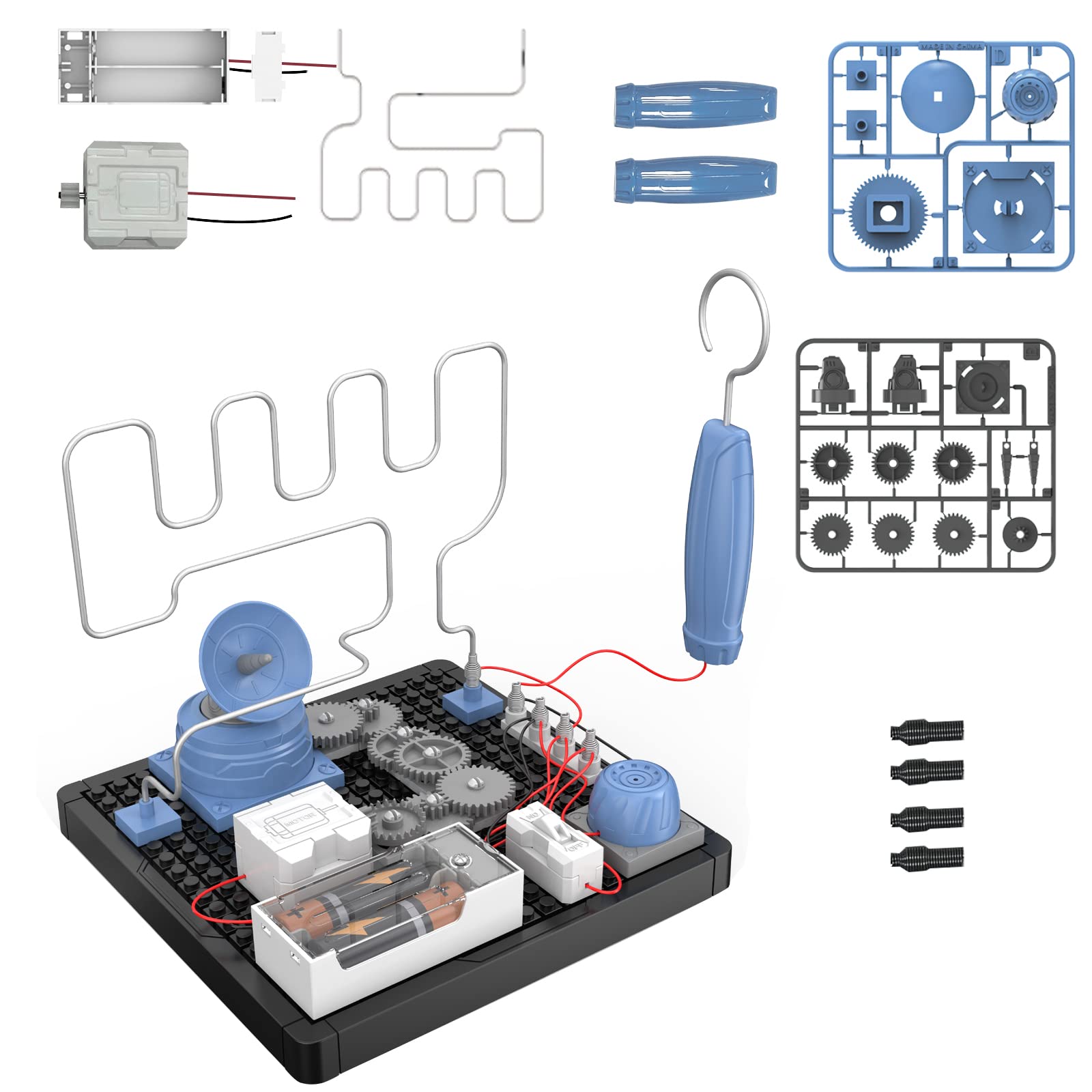 Serdios STEM Toys,Electrical Maze Science Kit,Exploration Kit for Circuit and Gear Principles,Electronics Building Kit for Kids Ages 8+,Educational Learning Scientific Tool for 8+ Years Old Kids Gift.