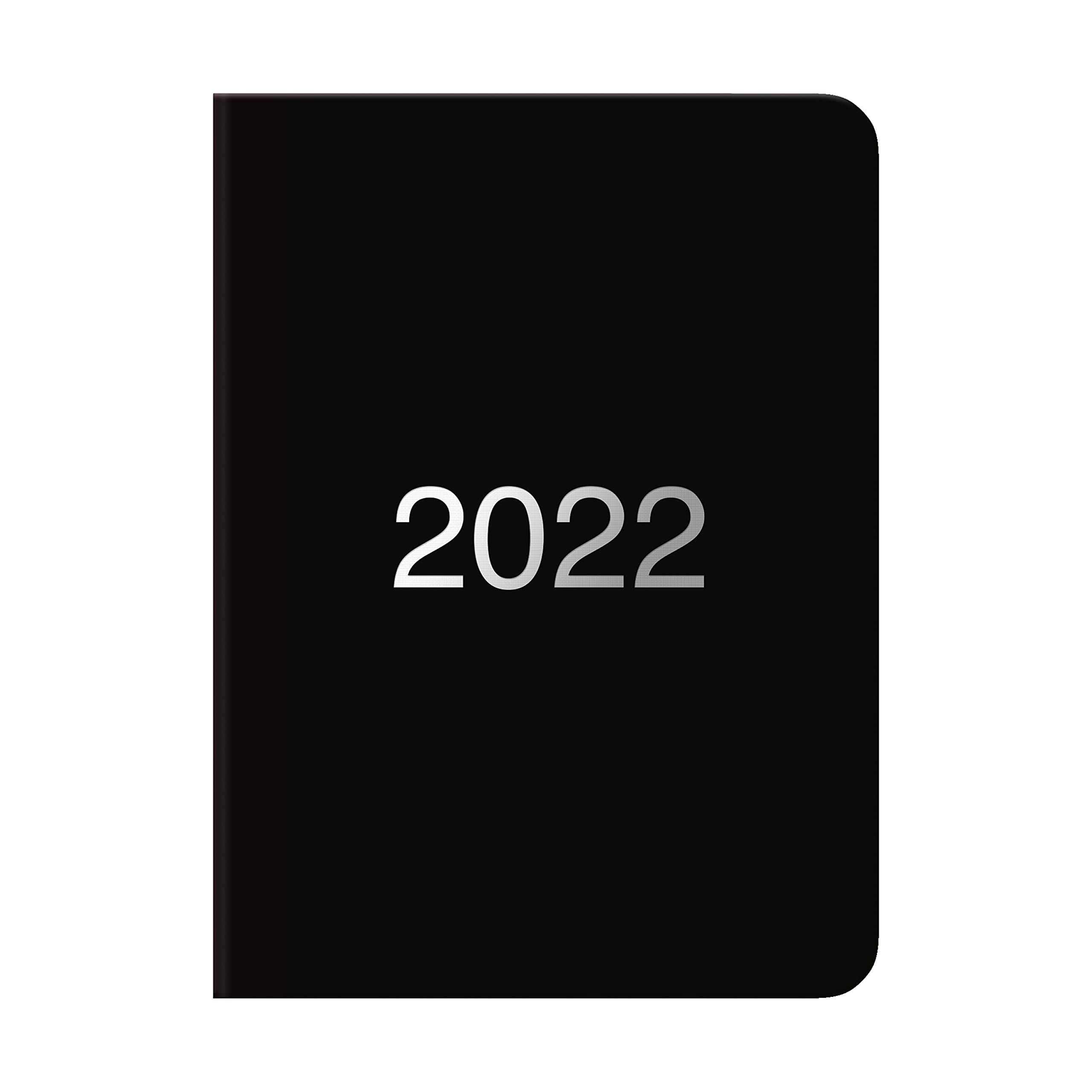 Letts Dazzle A6 week to view 2022 diary - black