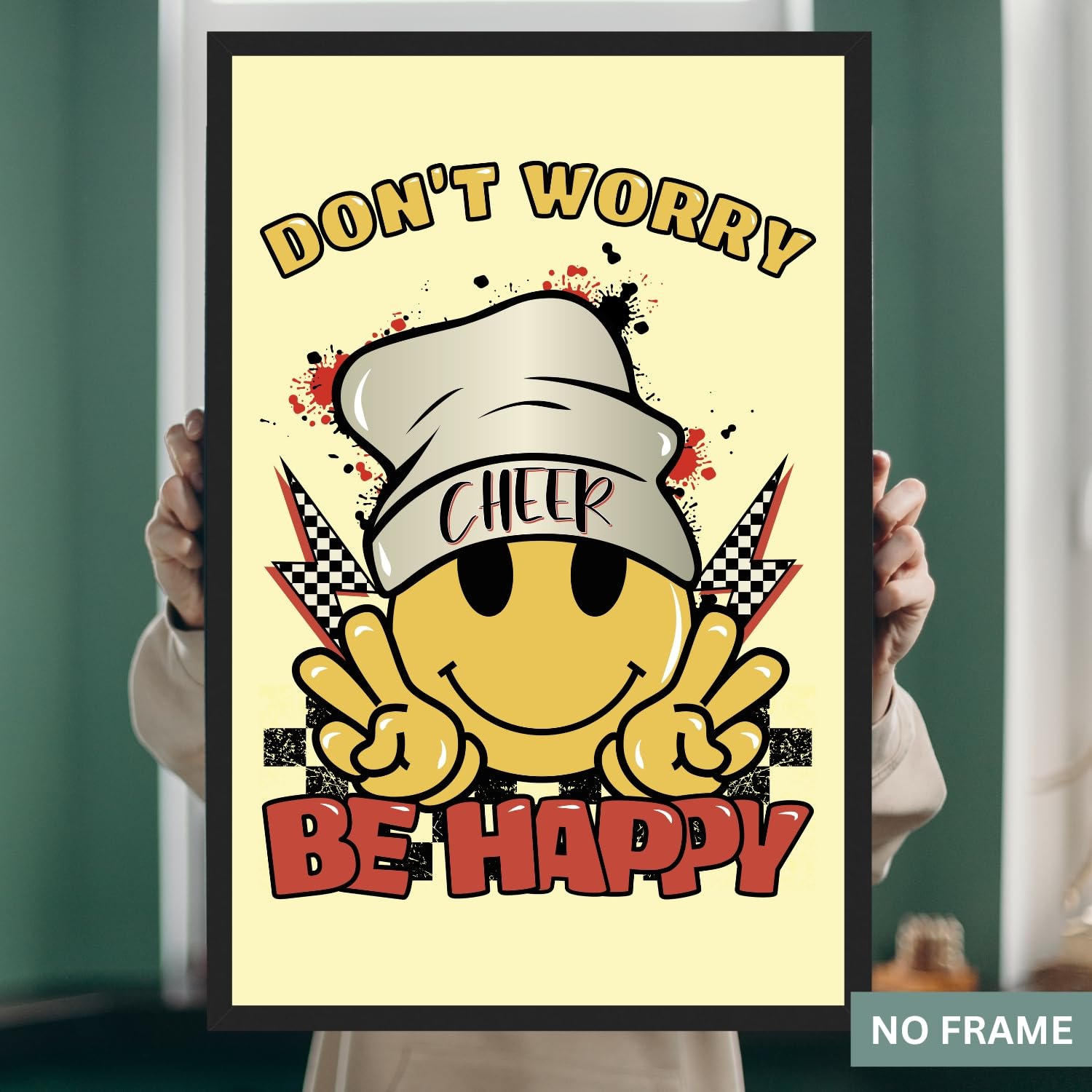 Retro Wall Art for Room Aesthetic, Cute Posters, Cute Wall Decor, Retro Wall Decor, 70 Room Decor, Retro Poster for Kitchen, Bedroom, Dorm Room, Apartment (Unframed)