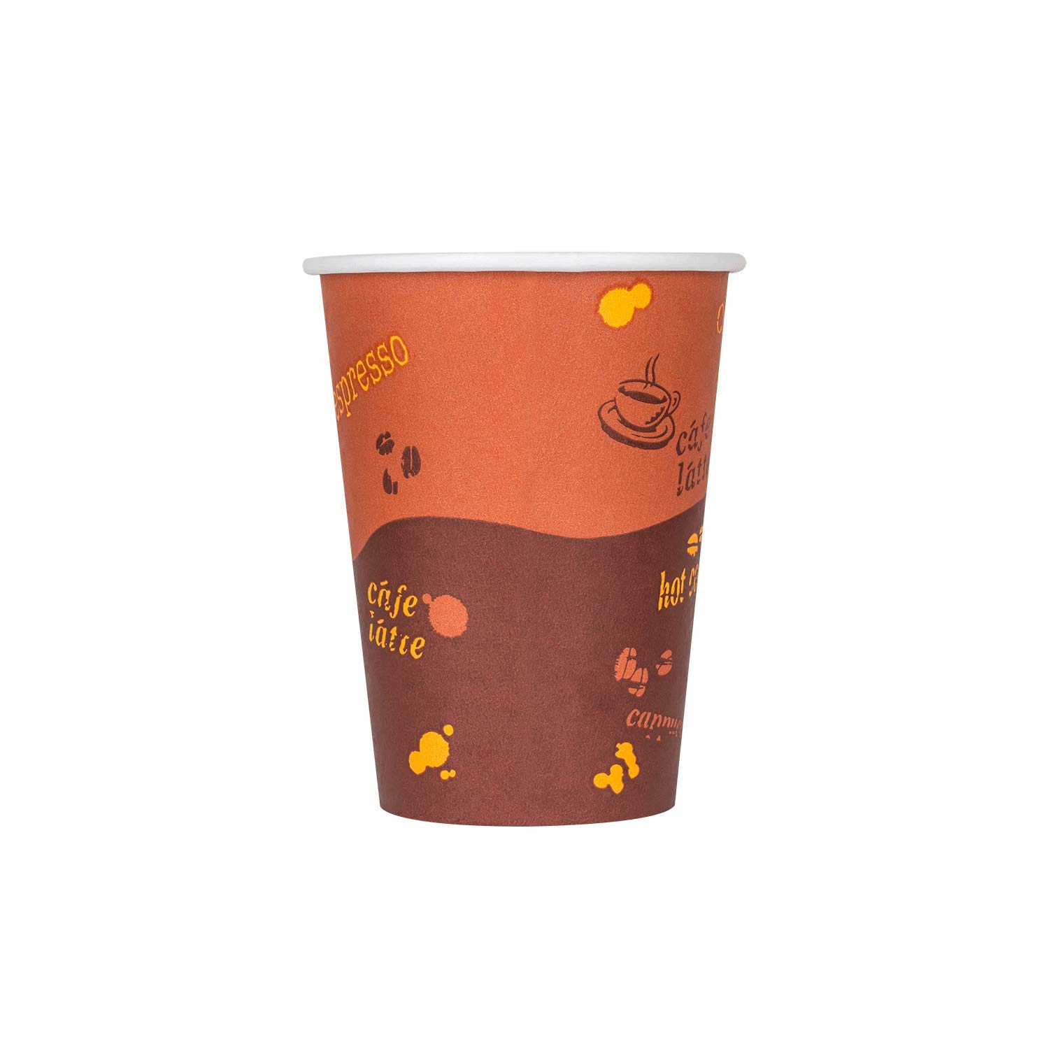 Karat C-K512 12 oz Paper Hot Cup, Stock Print (Case of 1000)