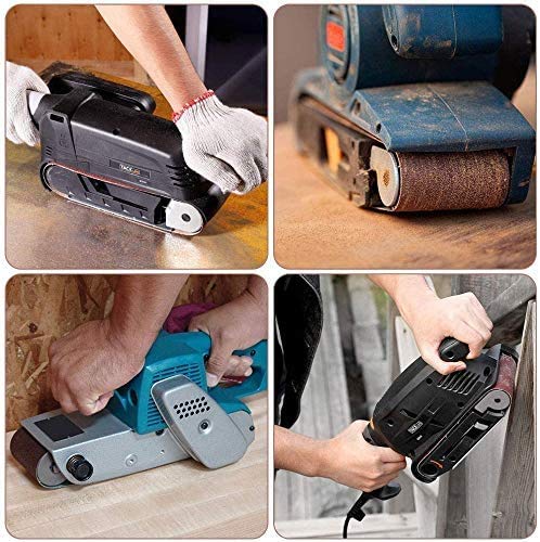 Taokyid 24 PCS 3x24 Sanding Belts, Sandpaper for 3 x 24 Inch Belt Sander,6 Each of 40 80 120 240 Grits