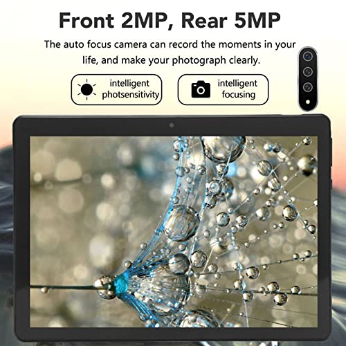 Pomya 10 Inch Tablet, 1280x800 IPS Display Octa Core CPU Tablet for 10, 3GB RAM 32GB ROM Dual SIM Tablet, 5G WiFi Dual Band Tablet for Daily Life