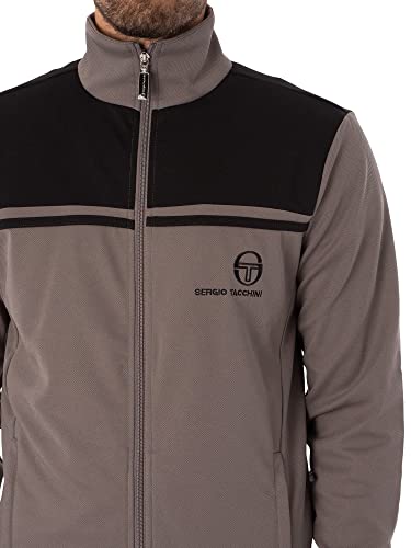 Sergio Tacchini Men's New Young Line Track Jacket, Grey, L