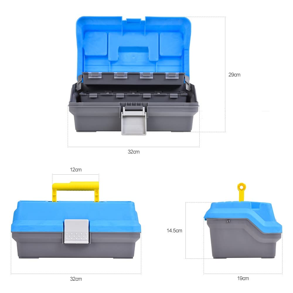 Portable 3 Layer Box Fly Fishing Storage Case Fishing Gear Strong Corrosion Resistant Storage Box