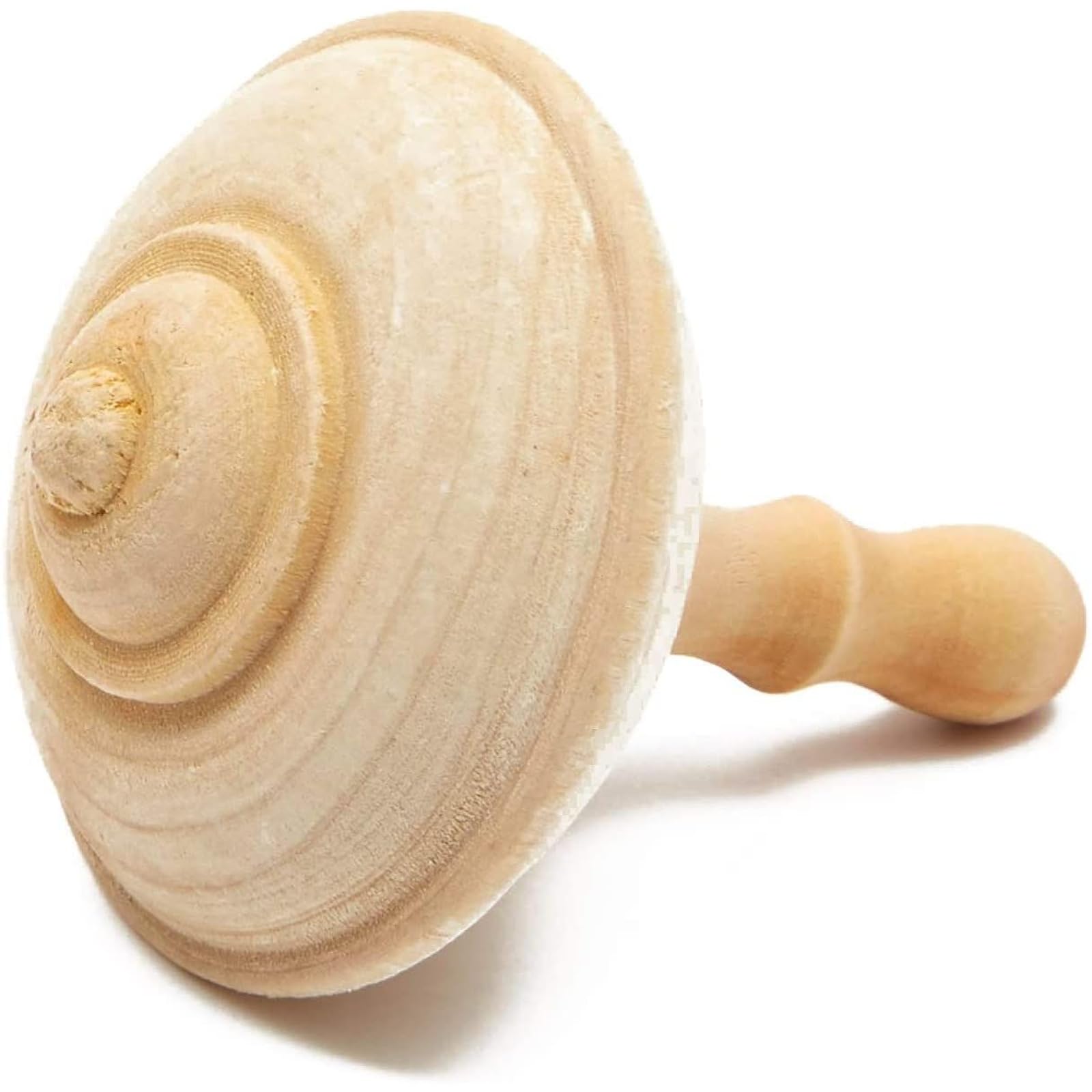 Juvale Unfinished Wooden Spinning Tops for Kids Crafts and Party Favors (12 Pack)