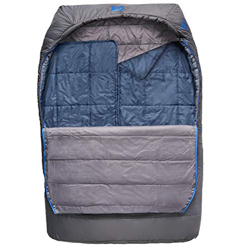 Kelty Tru.Comfort Doublewide 20 Degree Sleeping Bag – Two Person Synthetic for Couples & Family Camping – Stuff Sack Included
