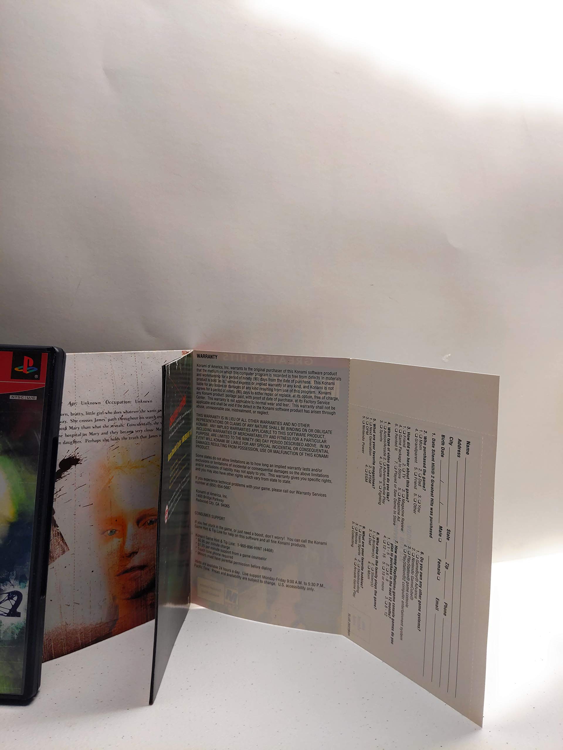 KONAMI Silent Hill 2 ( Playstation 2 )
