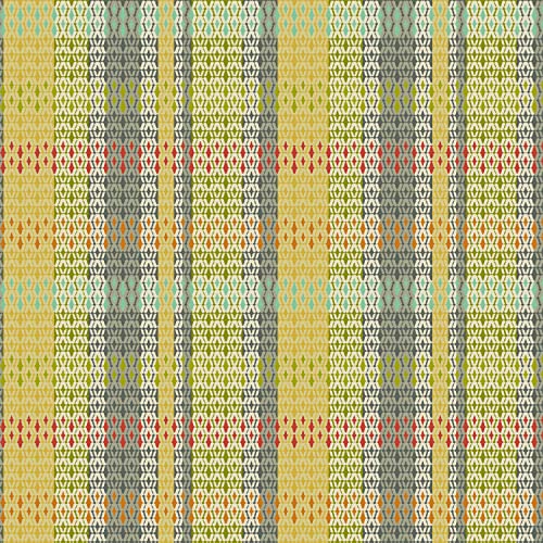 Stitch & Sparkles Cotton Duck 45" Plaid Papaya Color Sewing Fabric by The Yard