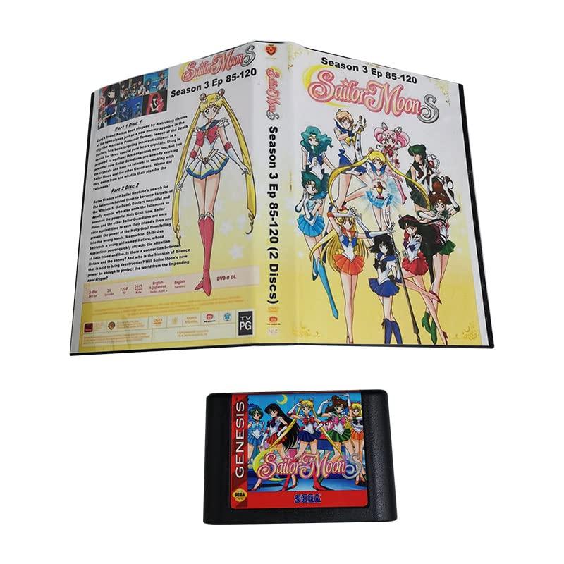 sailor moon- Electronic Games 16 BIT MD game Card For PAL And NTSC Version