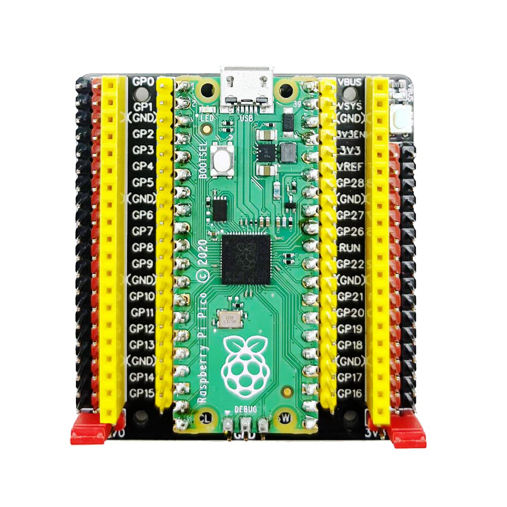 Treedix Compatible with Raspberry Pi PICO Breakout board IO Shield Development Board Prototype Expansion Board with 2.54mm Pin Header