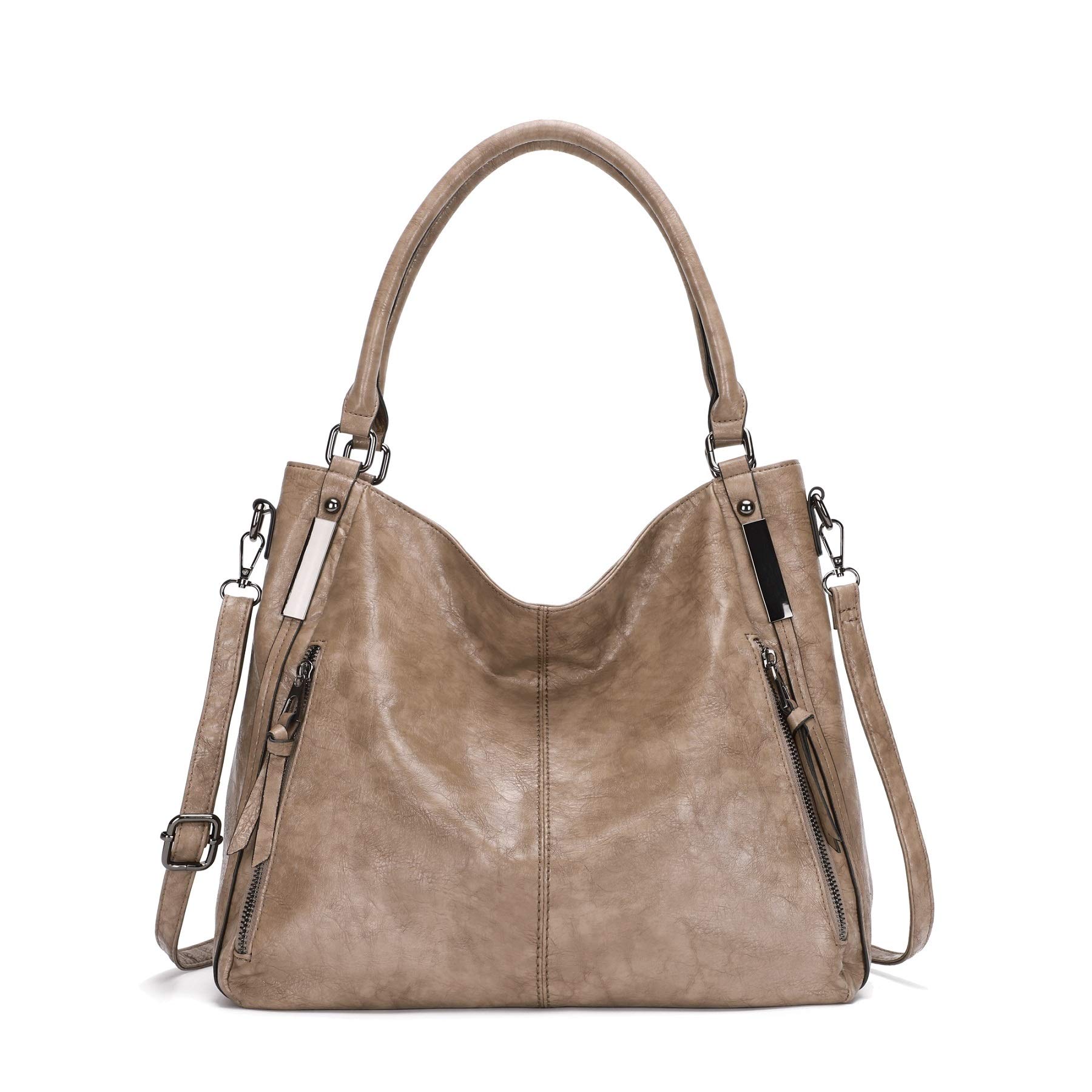 KL928 Purses for Women Shoulder Handbag Top Handle Hobo Tote Bags for Women (khaki)