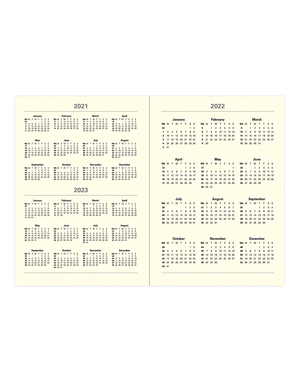 Letts Two Tone A6 Week to View 2022 Diary - Grey