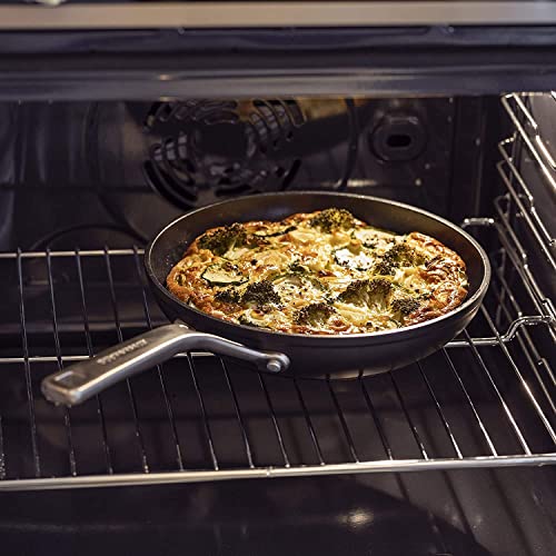 KitchenAid Forged Hardened Hard Anodized PFAS-Free Ceramic Non-Stick, 24 cm Frying Pan, Induction, Oven Safe,Black