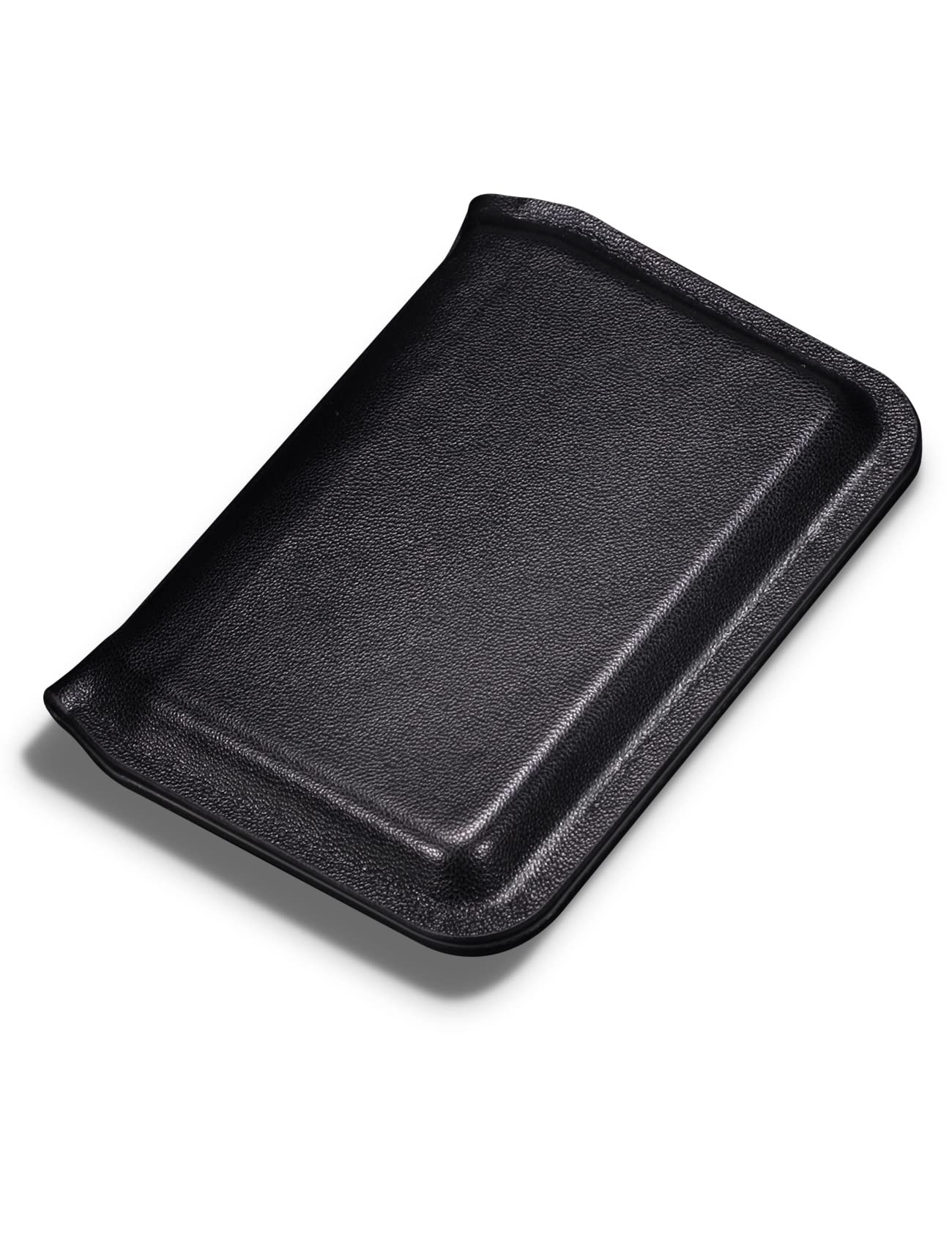 NEW-BRING Slim Sleeve Wallet for Men, Magnetic Close, Credit Card Holder Case, Slim Bifold Leather Wallet, RFID Blocking Minimalist Wallet for Men - Black