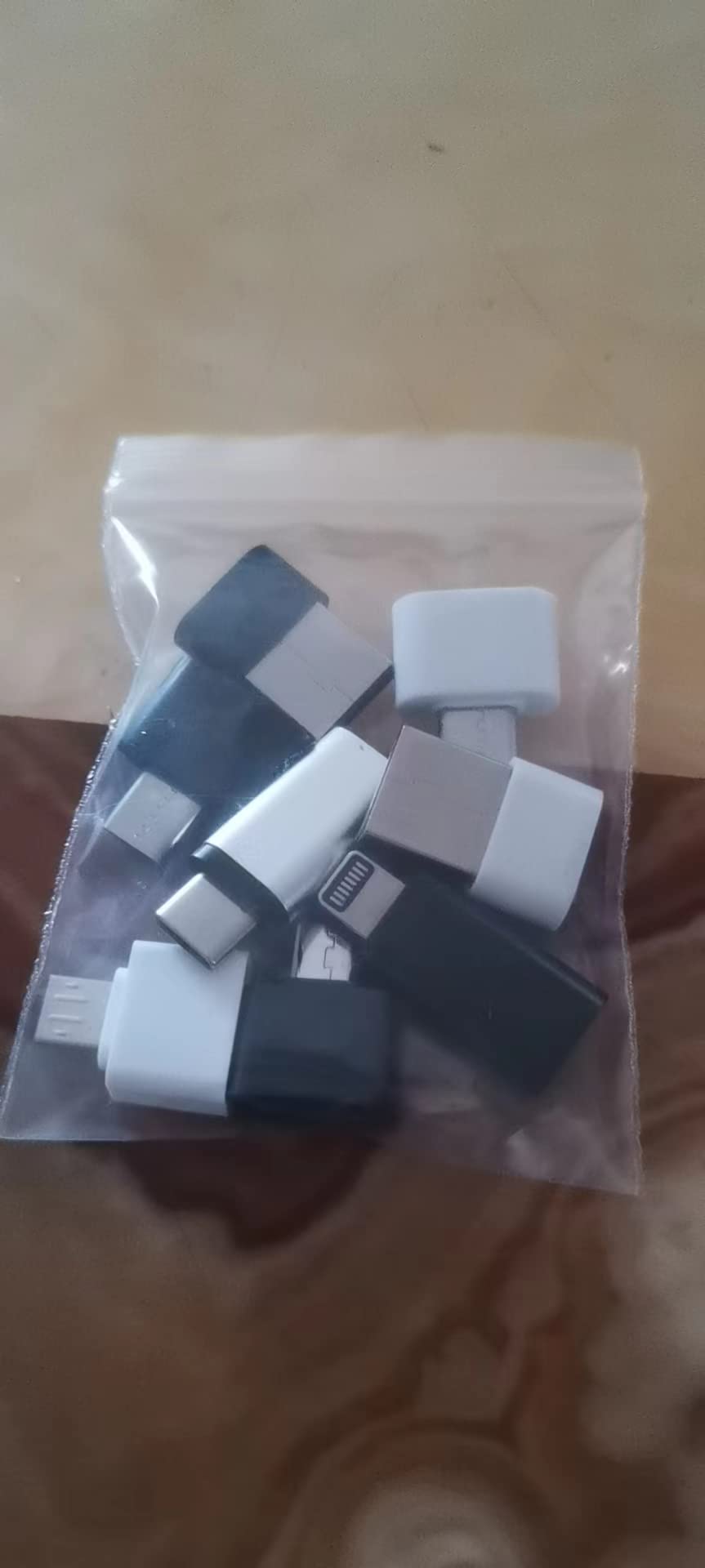Usb C to Usb Adapter 2 Pack Usb to Type C Adapter 2 Pack Usb to Micro 2 Packs Lightning to Typec 1 Pack Type C to Lightning 1 Pack (8 Packs In Total)
