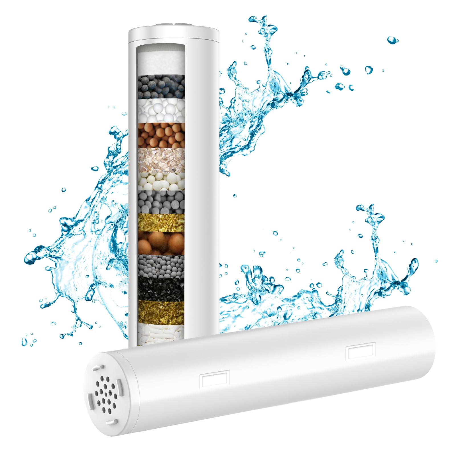Vatex Bidet Water Filter for Bidet Toilet Attachment, 2 Pack Replacement Bidet Filter for Hard Water Remove Chlorine and Harmful Substances