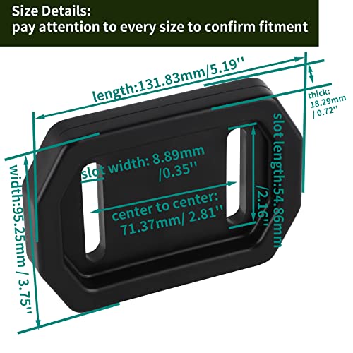 SIMPERAC 731-06439 Skid Shoes for MTD Snow Blower Polymer Slide Shoes Snow Thrower Skid Plates with Mounting Hardware Kit (2 Packs)