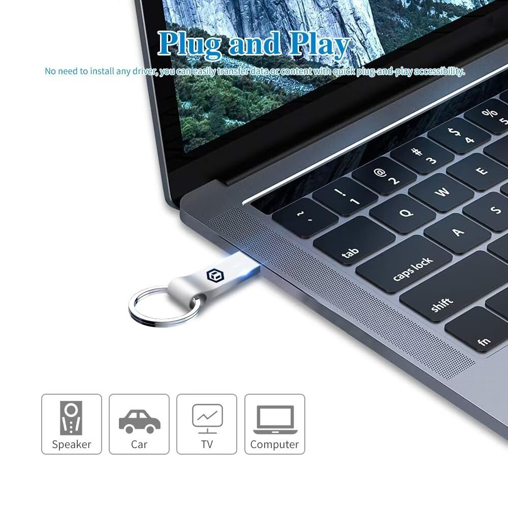 USB Flash Drive 64GB, 64GB Large Capacity USB Drive 64GB, High Speed Memory Stick 64GB for Computer, USB Storage Flash Drive 64GB, 64GB Portable Thumb Drive: Jump Drive 64GB with Keychain