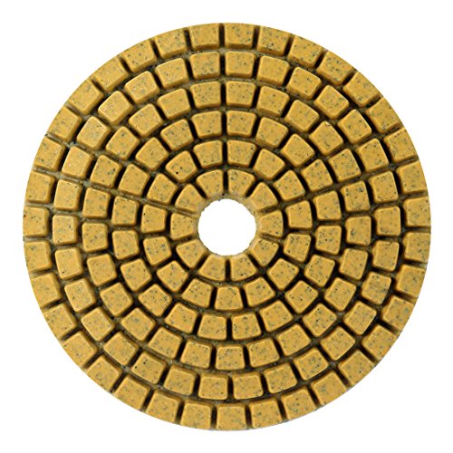 uxcell 3-inch Diamond Wet Polishing Pad Grit 50 10pcs for Granite Concrete Marble Blue