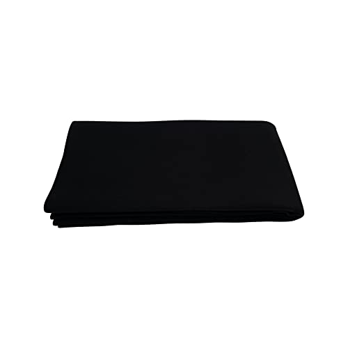 Zaza Design Acrylic Felt Fabric by The Yard - Use This Soft Felt Roll for Sewing, Cushion, and Padding, DIY Art & Craft - 72 Inches Wide & 1.6mm Thick Felt - Black, 1 Yard