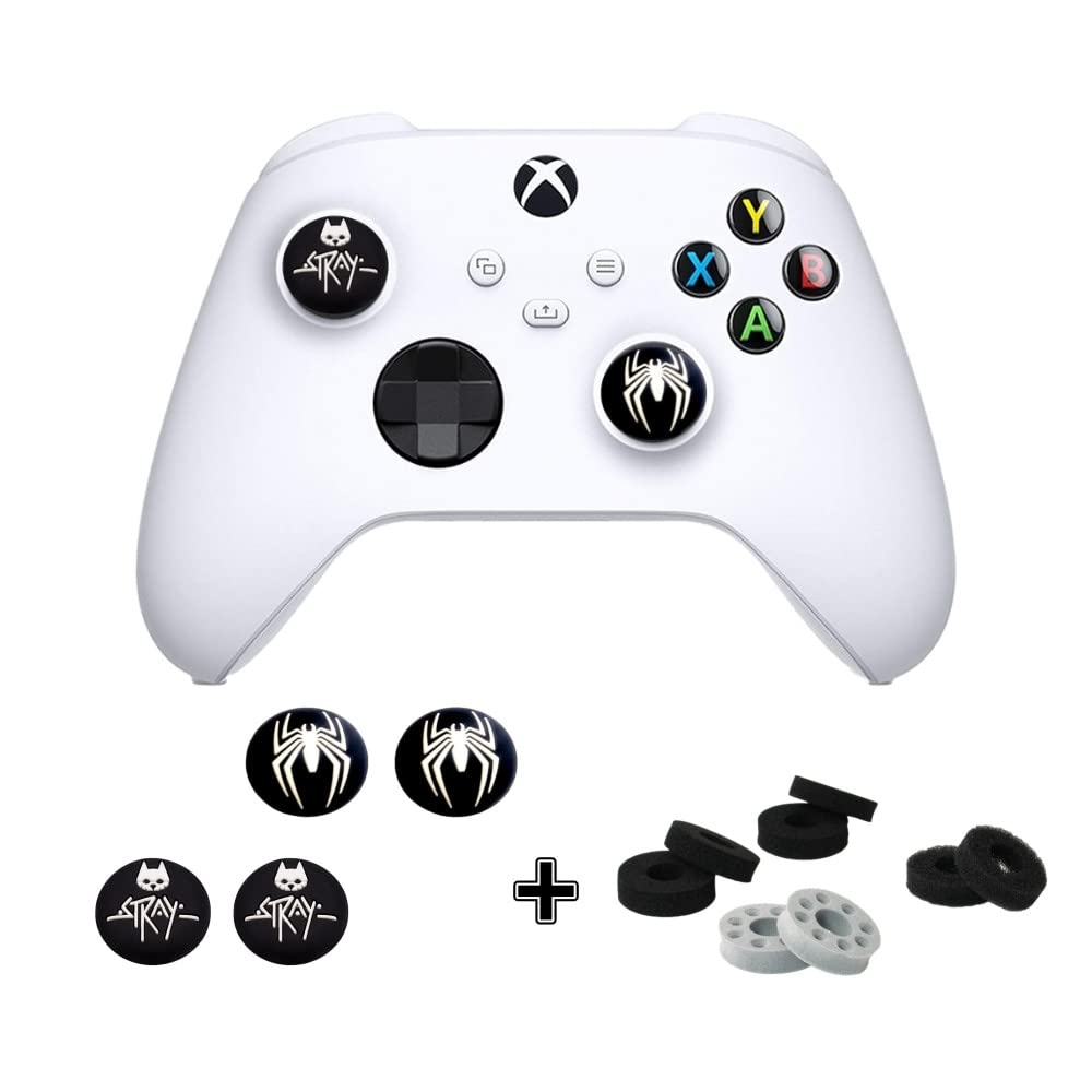 Silicone Thumb Grip Caps,Joystick Protectors,Joystick Covers Compatible with PS5 PS4 PS3 PS2 XBOXONE 360 Nintend Switch Pro Controller（8PCS）