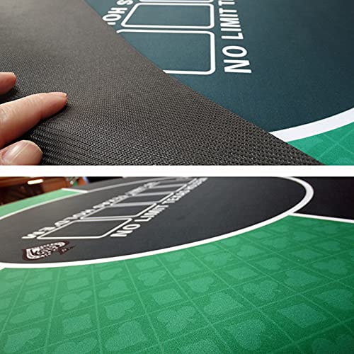 Poker tableclothPoker Felt Table Cover Poker Mat, Portable Rubber Non-Slip Poker Table for Poker Games, Blackjack, Casino (Color:A)