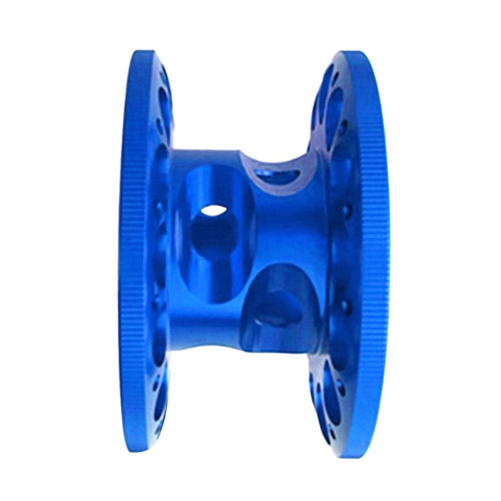 LEIPUPA Ultralight Aluminum Alloy Finger Reel Spool for Scuba Diving Dive Diver 65x35mm - Blue