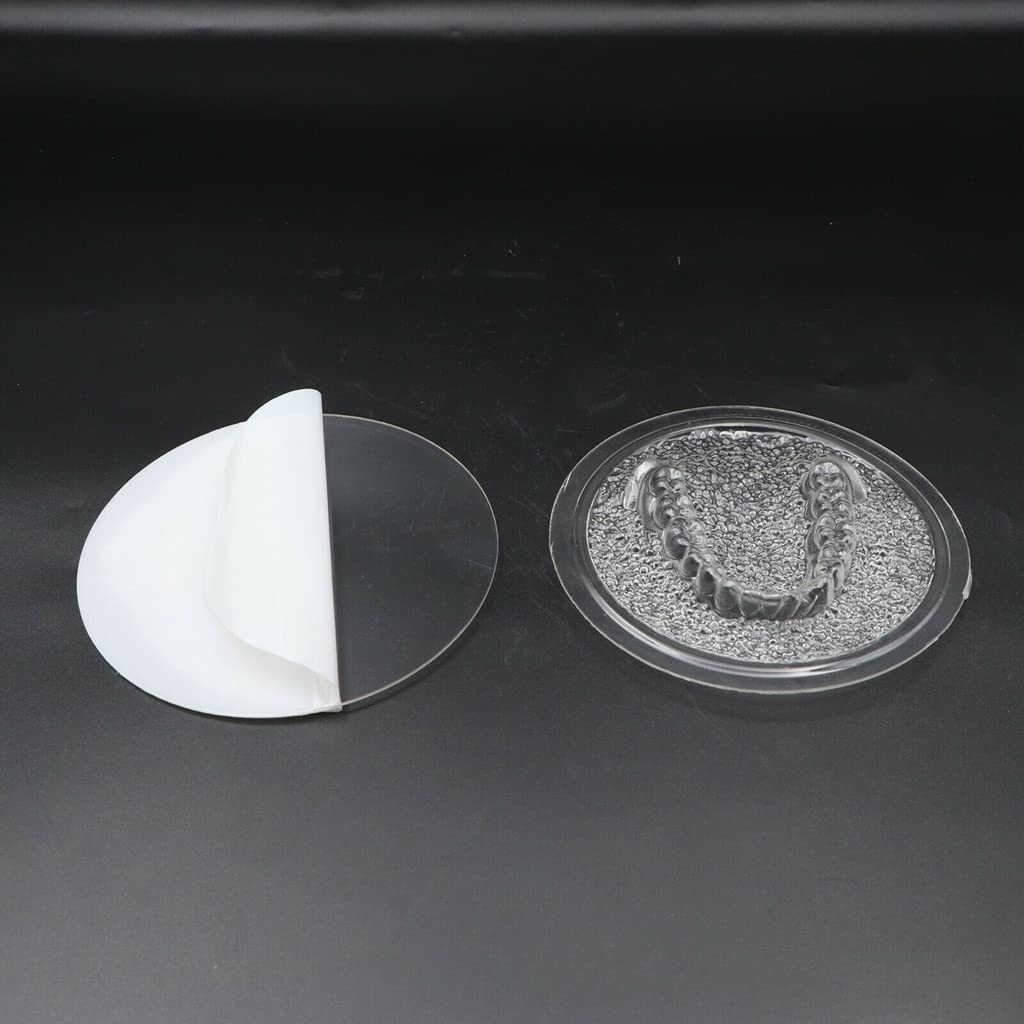 TEPTOARCH Lab Orthodontic Splint Retainer Slice Vacuum Forming Sheet Round Hard/Soft 0.8/1.0/1.5mm Splint Thermoforming Material (1.0mm Hard)