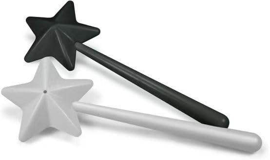 Salt and Pepper Shaker Magic Wands Duo Salt, Black and White, Two-Pack, Halloween, Christmas Kitchen Accessories(black&white)