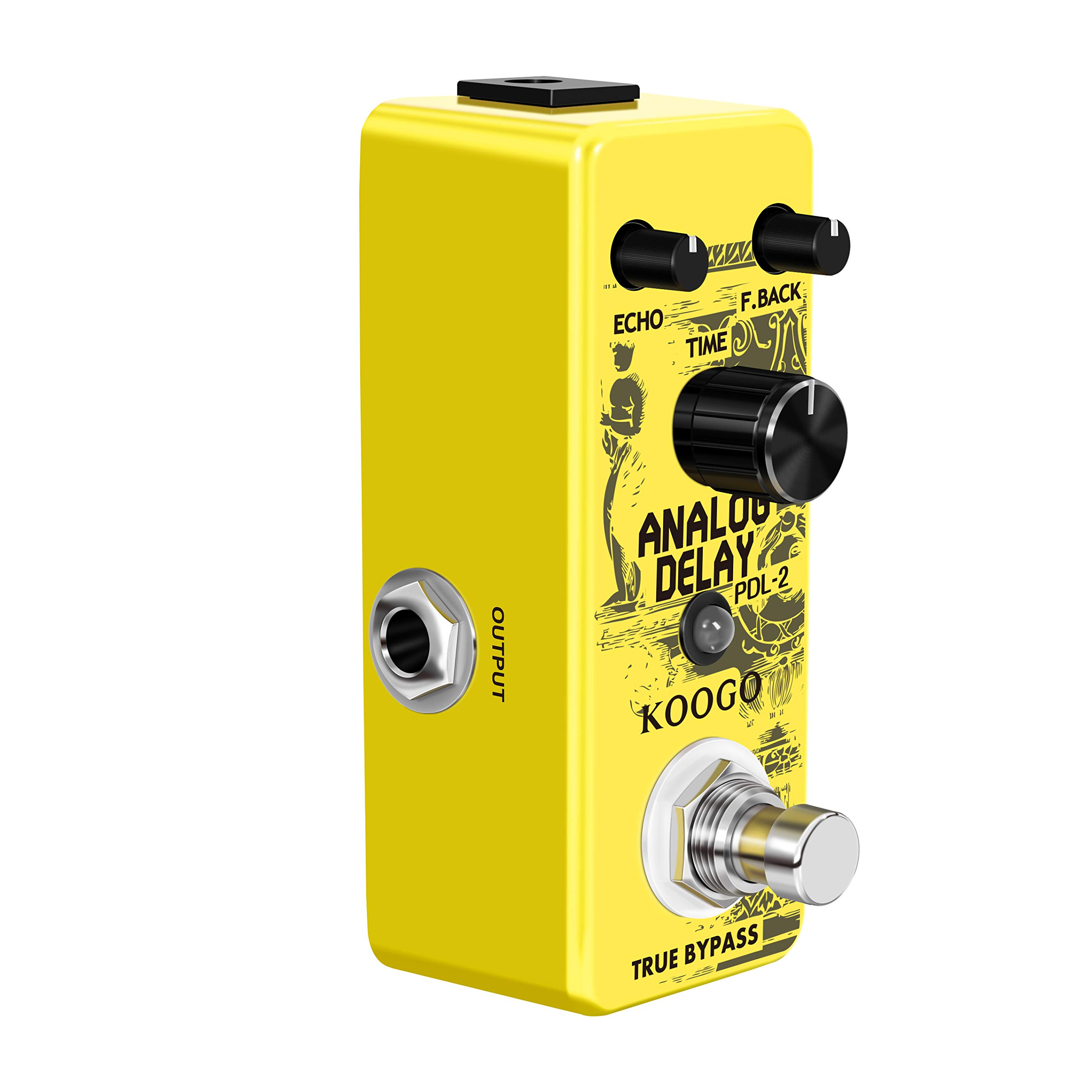 Koogo Analog Delay Pedal Delay Guitar Effect Pedal True Bypass Full Metal Shell