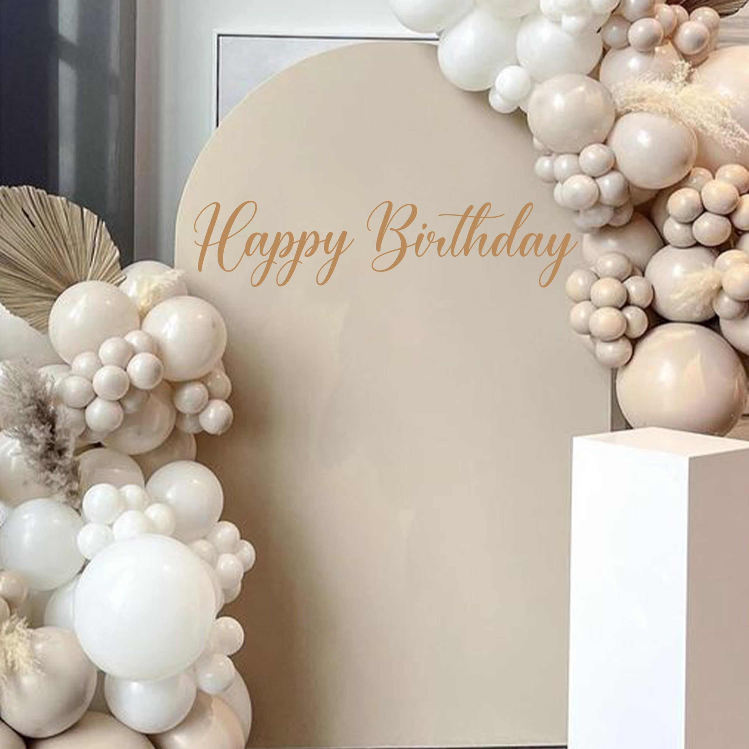 ZAIBIANHAO Happy Birthday Decal for Balloon Arch,Balloon Arch Backdrop Decorations,Happy Birthday Party Decorations, Happy Birthday Decal Sign for Arch Ideas (HB Decal)