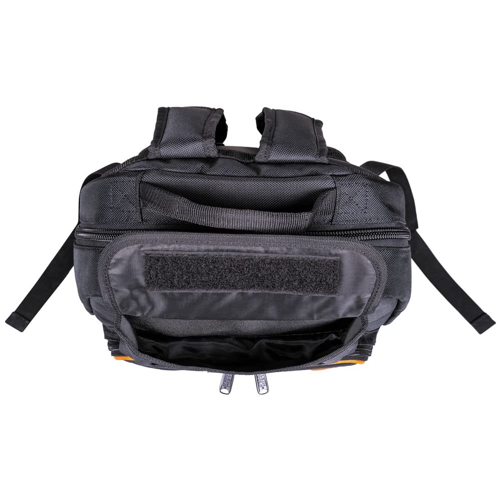 Klein Tools 55475 Tool Bag Backpack, Heavy Duty Tradesman Pro Tool Organizer / Tool Carrier with 35 Pockets for Hand Tools and Gear