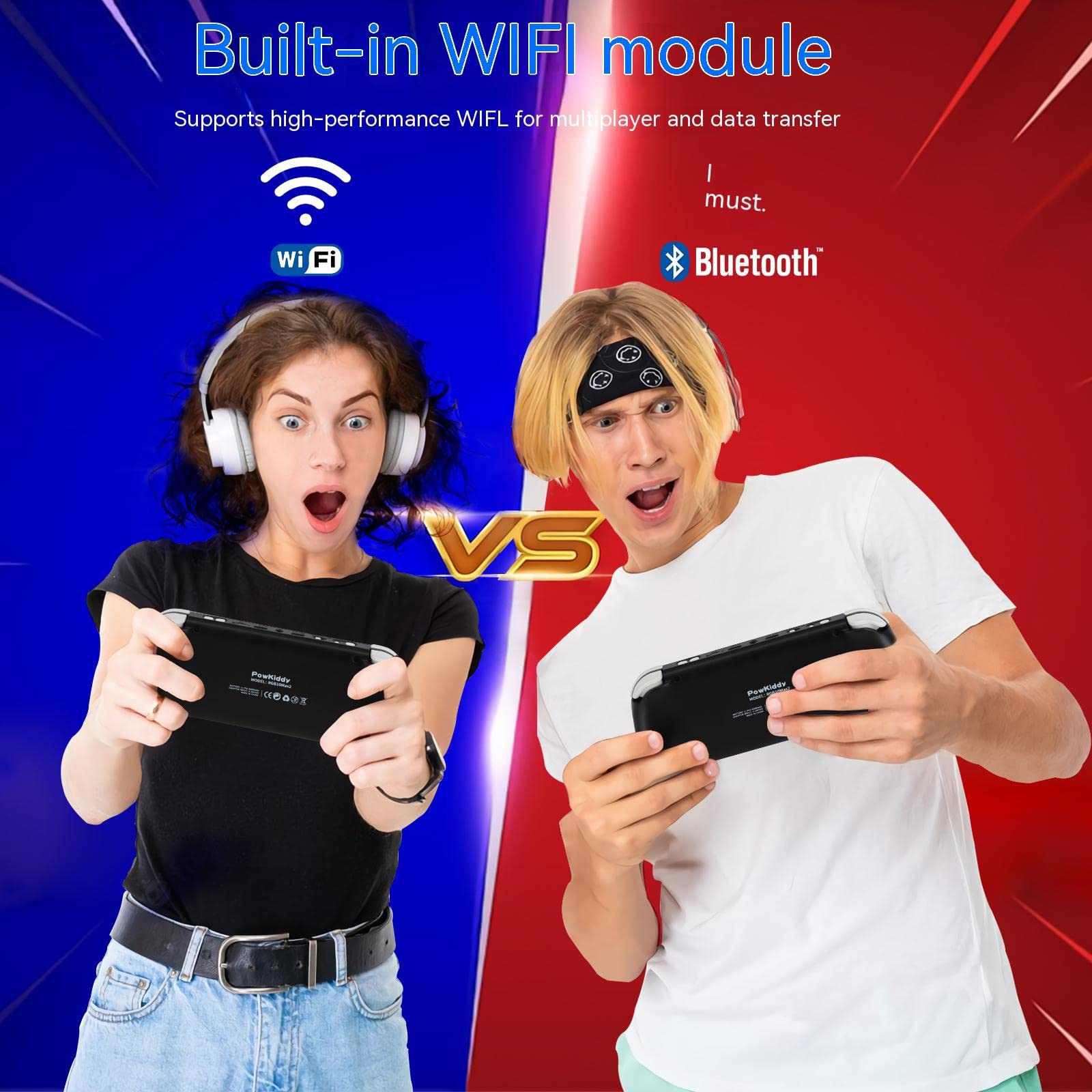 SERYUB RGB10 MAX 2 Video Game Console, 5 "IPS Screen Handheld Game System Multi-Emulator 10000 Games, Retro Game Console Black